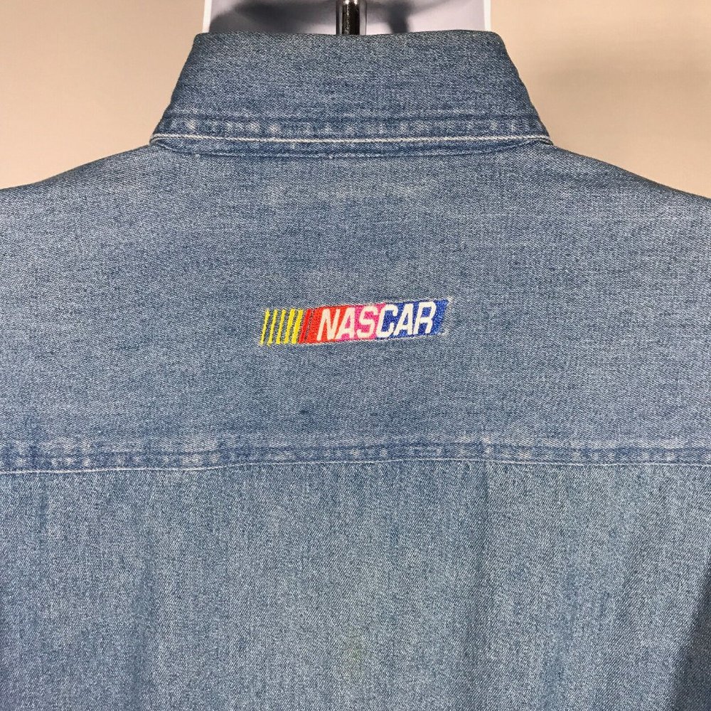 Vintage Nascar Cafe Las Vegas Embroidered Denim Butto… - Gem